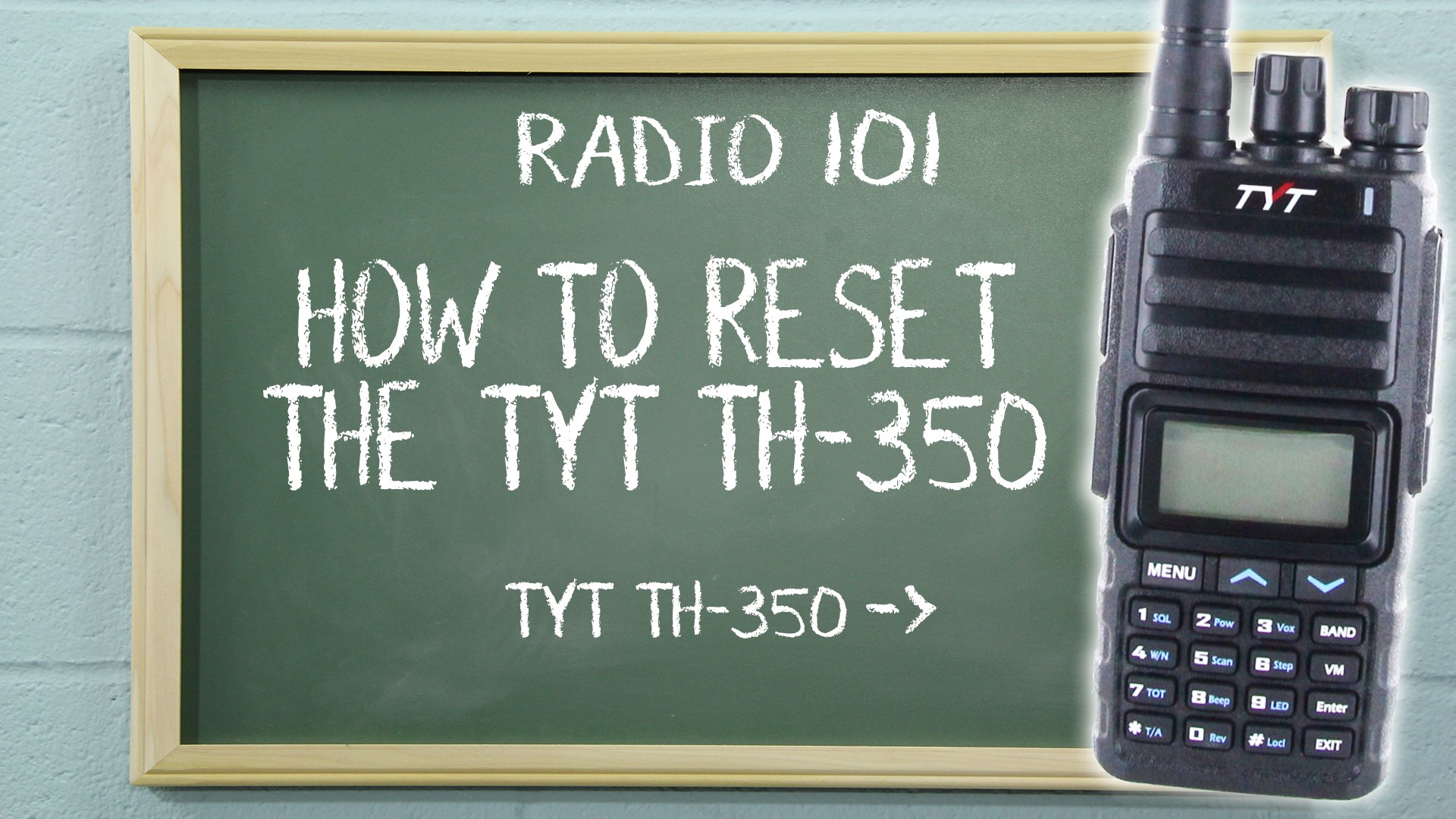 How to Reset the TYT TH-350 | Radio 101 - Buy Two Way Radios