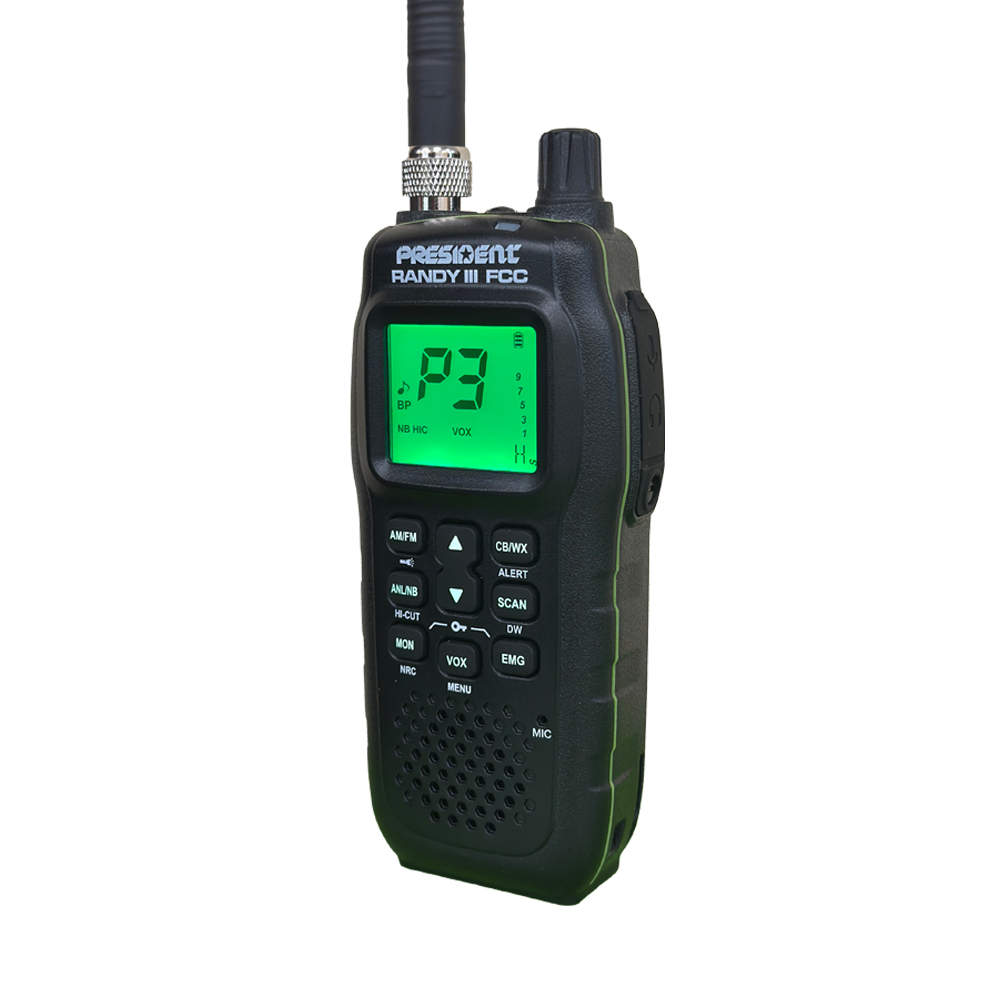President Introduces the Randy III FCC AM/FM Handheld CB Radio - Buy ...