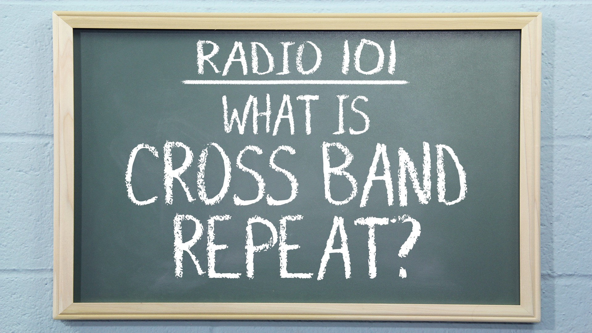 Radio 101 - What is Cross Band Repeat? - Buy Two Way Radios