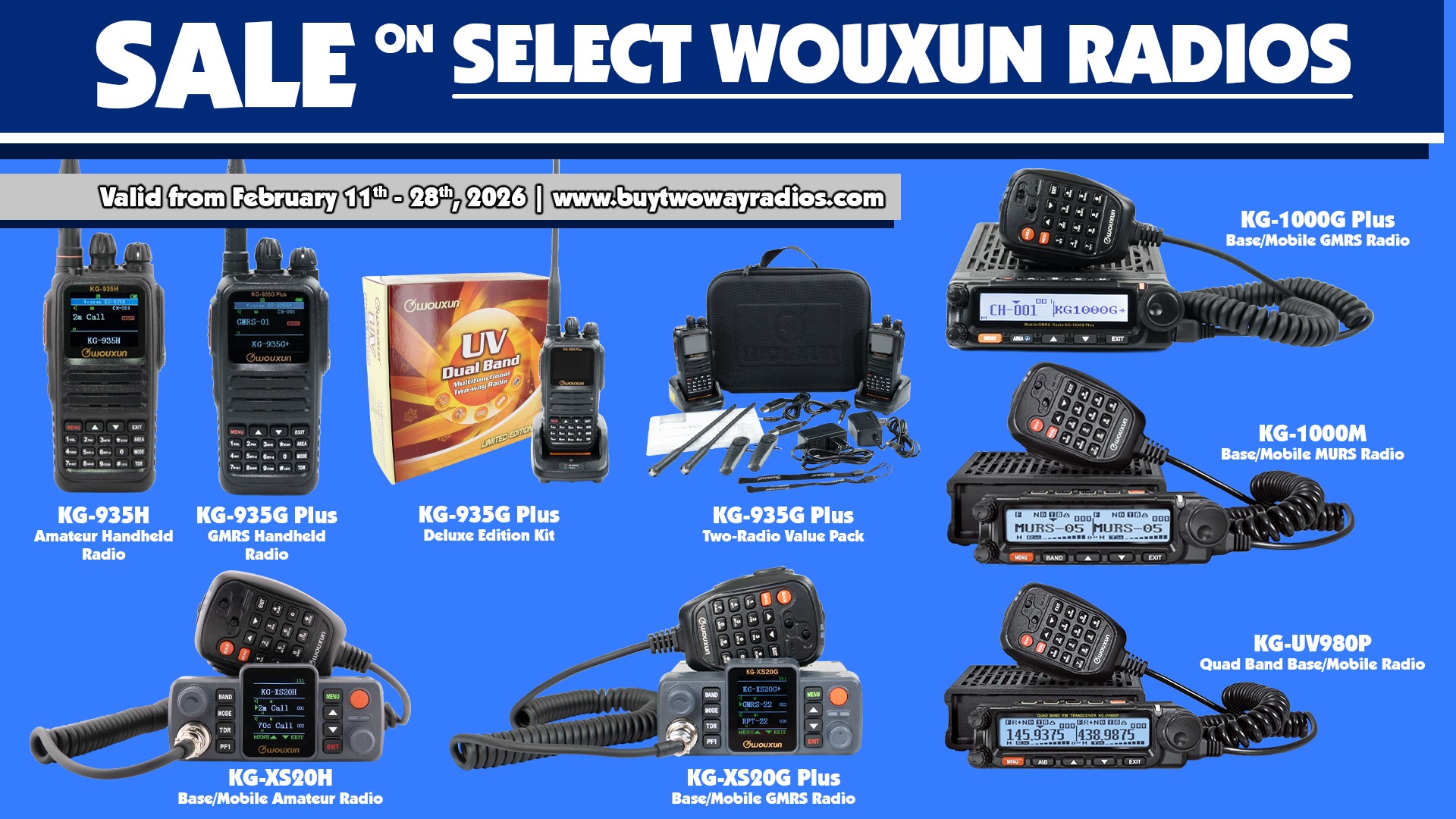 Sale on Select Wouxun Two Way Radios! - Buy Two Way Radios